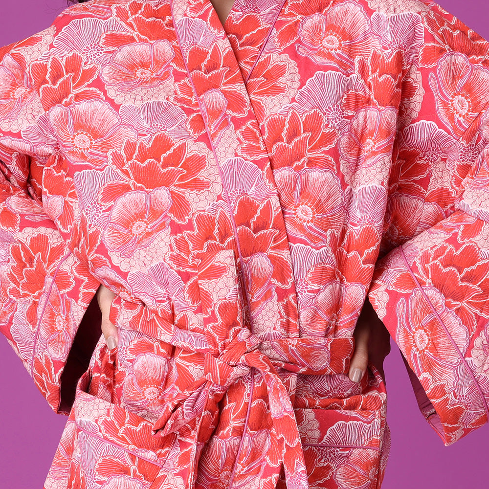 Gina Quilted Robe – The Mahogany Store