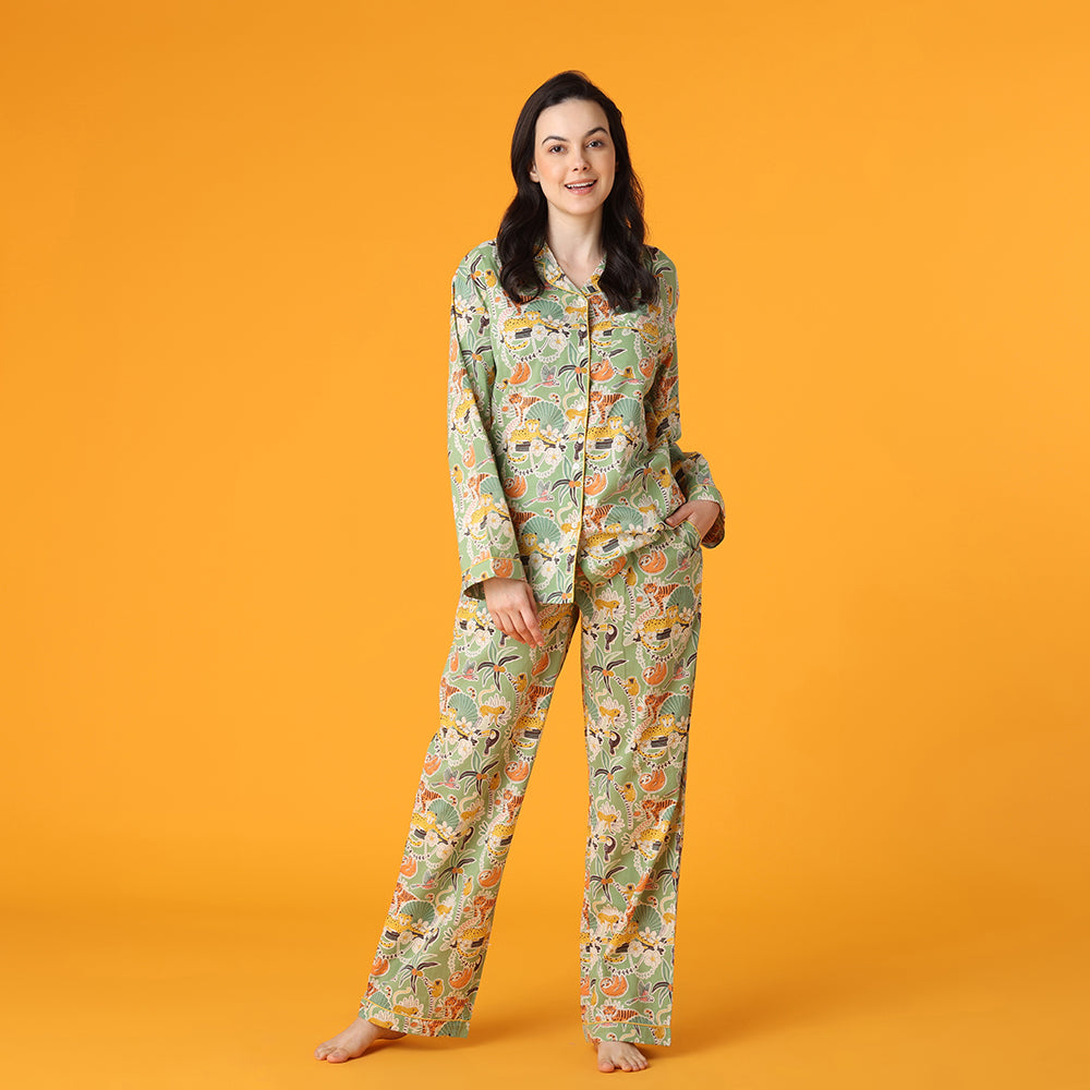 Tropical Jungle PJ Set – The Mahogany Store
